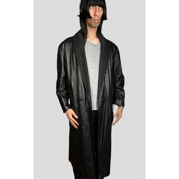 Northside | Jackets & Coats | Genuineleather Jacket Trenchcoat Y2k ...